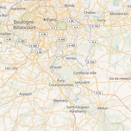 Itinéraire à Poissy, carte et plan de Poissy